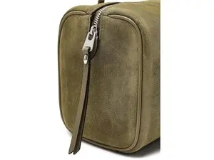Madewell The Brioche Shoulder Bag In Suede - Olive