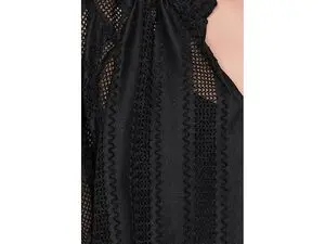 Vince Camuto Raglan Peasant Blouse - Black