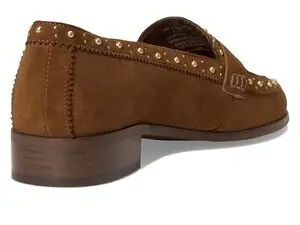 Vince Camuto Camdyn Studded Flat Loafer - Brown
