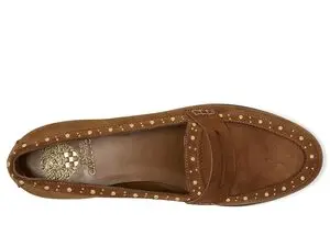 Vince Camuto Camdyn Studded Flat Loafer - Brown