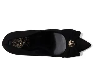 Vince Camuto Haylez Suede Bow Detail Stiletto Pumps - Black