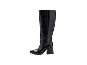 Vince Camuto Sangeti Knee High Stacked Heel Boots - Black