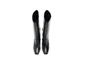 Vince Camuto Sangeti Knee High Stacked Heel Boots - Black