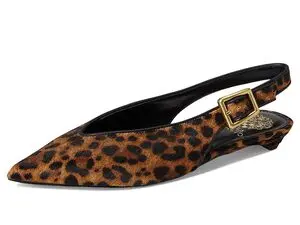 Vince Camuto Valther Slingback Kitten Heel Mules - Tan