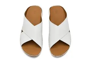 Fitflop Lulu Lux Graphic-weave Leather Cross Slides Wedge Shoes - Pink