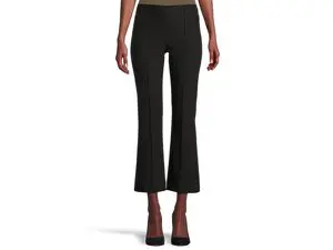 Vince Mid Rise Pintuck Crop Flare Pants - Black