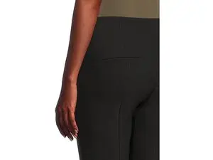 Vince Mid Rise Pintuck Crop Flare Pants - Black
