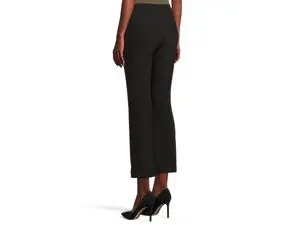 Vince Mid Rise Pintuck Crop Flare Pants - Black