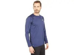 Nike Essential Long Sleeve Hydroguard Swim Shirt - Navy