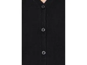 Vince Elbow Sleeve V-neck Cardigan - Black