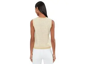 Vince Gingham Taneck Sweater Tank