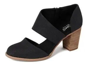 Toms Milan Block Heel Shoes - Black