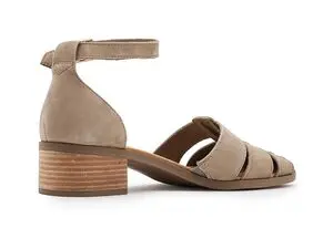 Toms Jaclyn Fisherman Block Heel Sandals - Beige