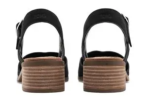 Toms Jaclyn Mary Jane Block Heels - Black