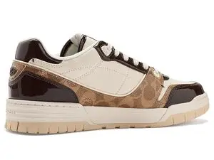COACH Soho Signature Patent Leather Sneakers - Brown