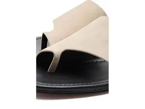 Madewell Maycie Suede Toe-loop Slide Sandals - Beige
