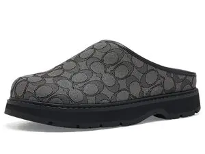 COACH Suede Sport Clogs - Graphite/black
