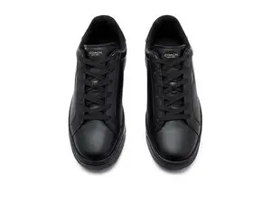 COACH High Line Leather Sneakers - Black