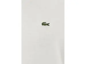 Lacoste Monochrome Crew Neck Cotton Sweater - White