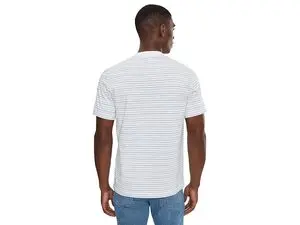 Lacoste Striped Cotton T-shirt T Shirt Blackbird - Blue