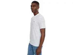 Lacoste Striped Cotton T-shirt T Shirt Blackbird - Blue