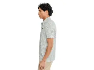 Lacoste Regular Fit Printed Golf Polo Shirt Clothing - Gray