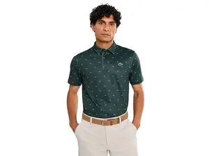 Lacoste Regular Fit Printed Golf Polo Shirt Clothing Rill - Navy