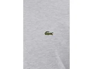 Lacoste High Neck Zipped Fleece Sweatshirt - Gray