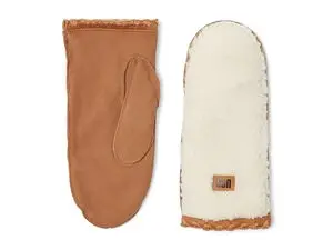 UGG Fluff Scalloped Mitten Gloves - Blue