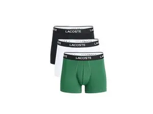 Lacoste 3-pack Microfiber Trunks Underwear /white/black - Green