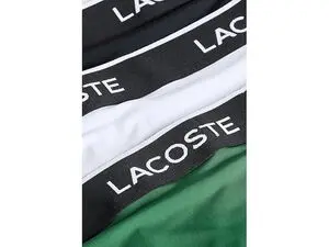 Lacoste 3-pack Microfiber Trunks Underwear /white/black - Green