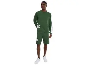 Lacoste Straight Cut Fleece Loungewear Shorts - Green