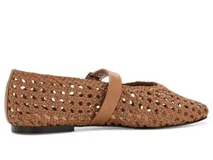 Madewell Remy Grommet Mary Jane Flat Shoes - Brown