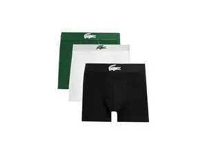Lacoste 3-pack Stretch Jersey Trunks Underwear Whiteblack - Green