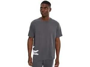 Lacoste Printed Cotton Loungewear T-shirt Jumpsuit & Rompers One Piece White/green - Gray
