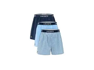 Lacoste 3 Pack Underwear Boxer Underwear Bleu/bleu Marine - Blue