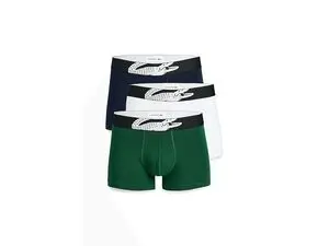 Lacoste 3-pack Crocodile Logo Trunks Underwear /multicolor - Multi