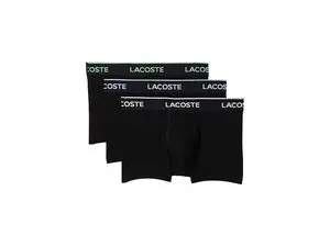 Lacoste 3-pack Crocodile Logo Trunks Underwear /white/navy Blue - Multi