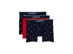Lacoste 3-pack Cotton Boxer Briefs Underwear - Navy
