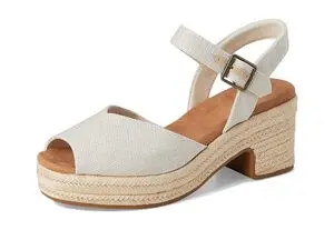 Toms Isla Peep Toe Platform Sandals - Gray