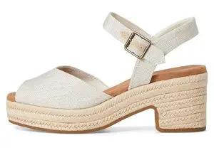 Toms Isla Peep Toe Platform Sandals - Gray