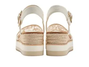 Toms Diana Platform Wedge Sandals With Buckled Ankle Strap - Gray