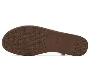 Toms Mar Leather Sandals With Adjustable Buckle - Gold