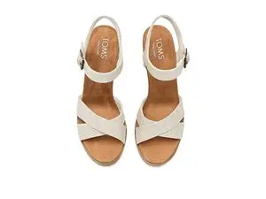 Toms Majorca Ankle Strap Block Heel Sandals - Gray