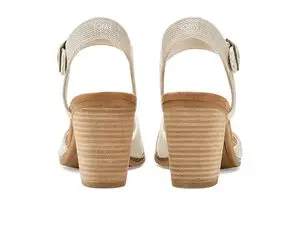 Toms Majorca Ankle Strap Block Heel Sandals - Gray