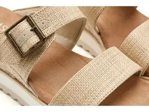 Toms Diana Mule Buckle Wedge Sandal - Gray