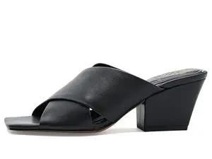 Vince Camuto Kespa Cross Band Mule Sandals - Black