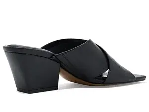 Vince Camuto Kespa Cross Band Mule Sandals - Black