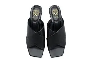 Vince Camuto Kespa Cross Band Mule Sandals - Black