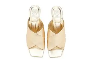 Vince Camuto Kespa Cross Band Mule Sandals - Gold
